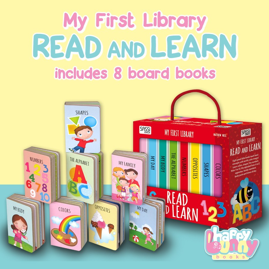 Jual [Sassi Junior] My First Library Read And Learn includes 8 Board ...