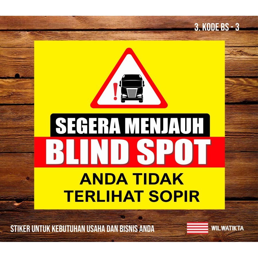 Jual Sticker Safety Sign Blind Spot | Shopee Indonesia