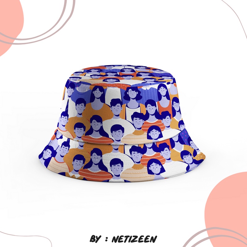 Jual Topi Bucket Hat Dewasa Bahan Kanvas Canvas Netizeen 3 | Shopee ...