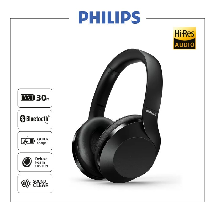 Jual Philips TAPH802 Wireless Bluetooth® Headphones | Shopee Indonesia