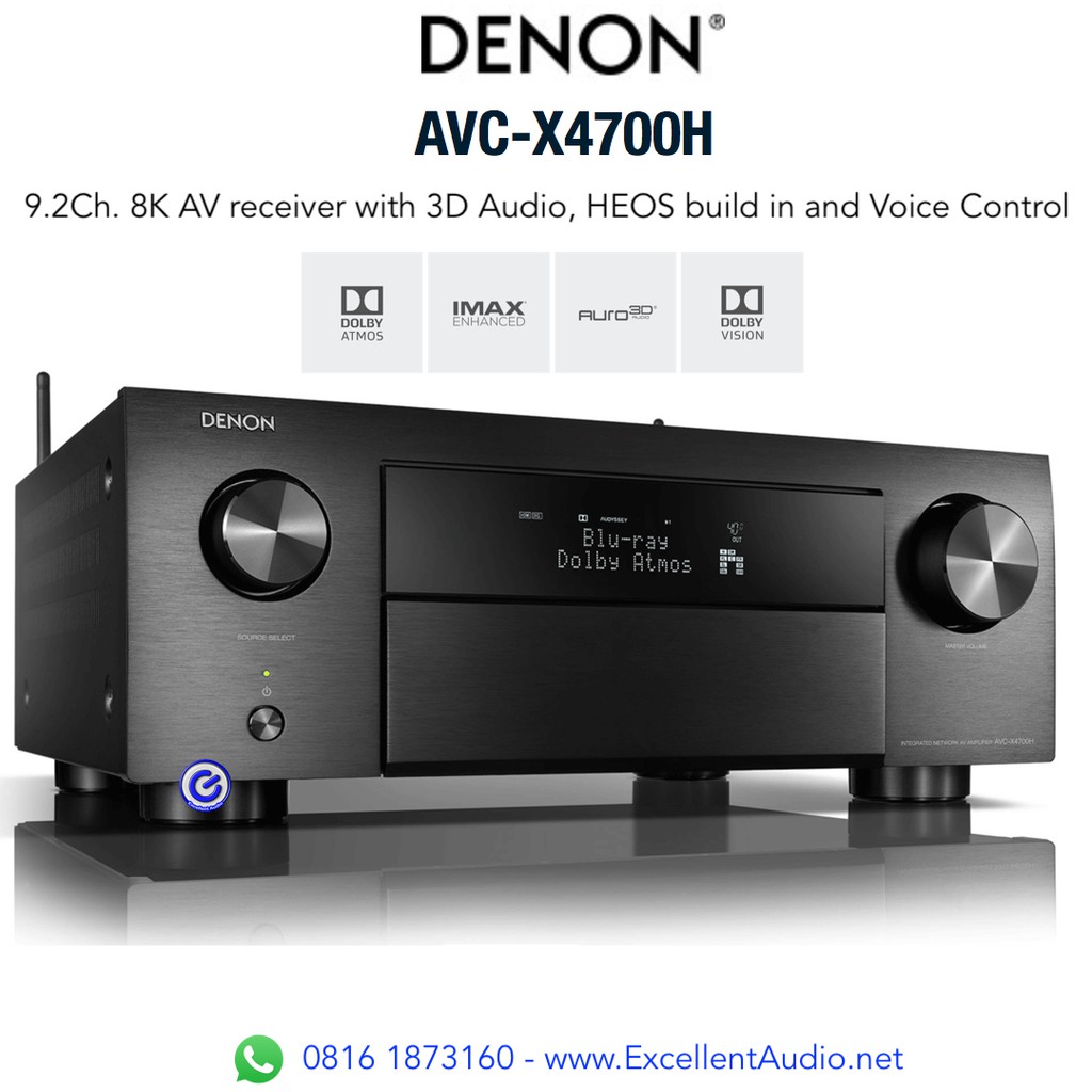 Jual Denon AVCX4700H AVC X4700H 4700 dolby atmos home theatre amplifier ...