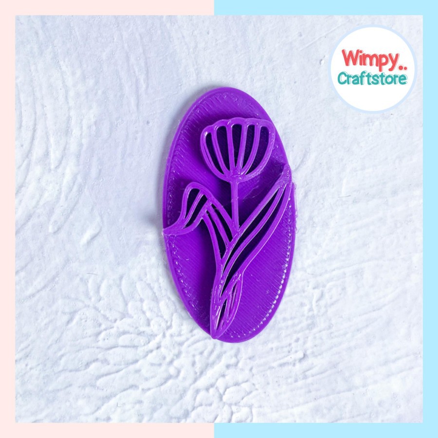 Jual Wimpy Cetakan Embossing Stamp Bunga Kue Fondant Cetakan Clay ...