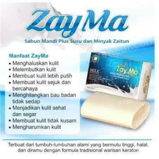 Jual ZayMa / ZAY MA / MILK BEAUTY SOAP NASA / NASA | Shopee Indonesia