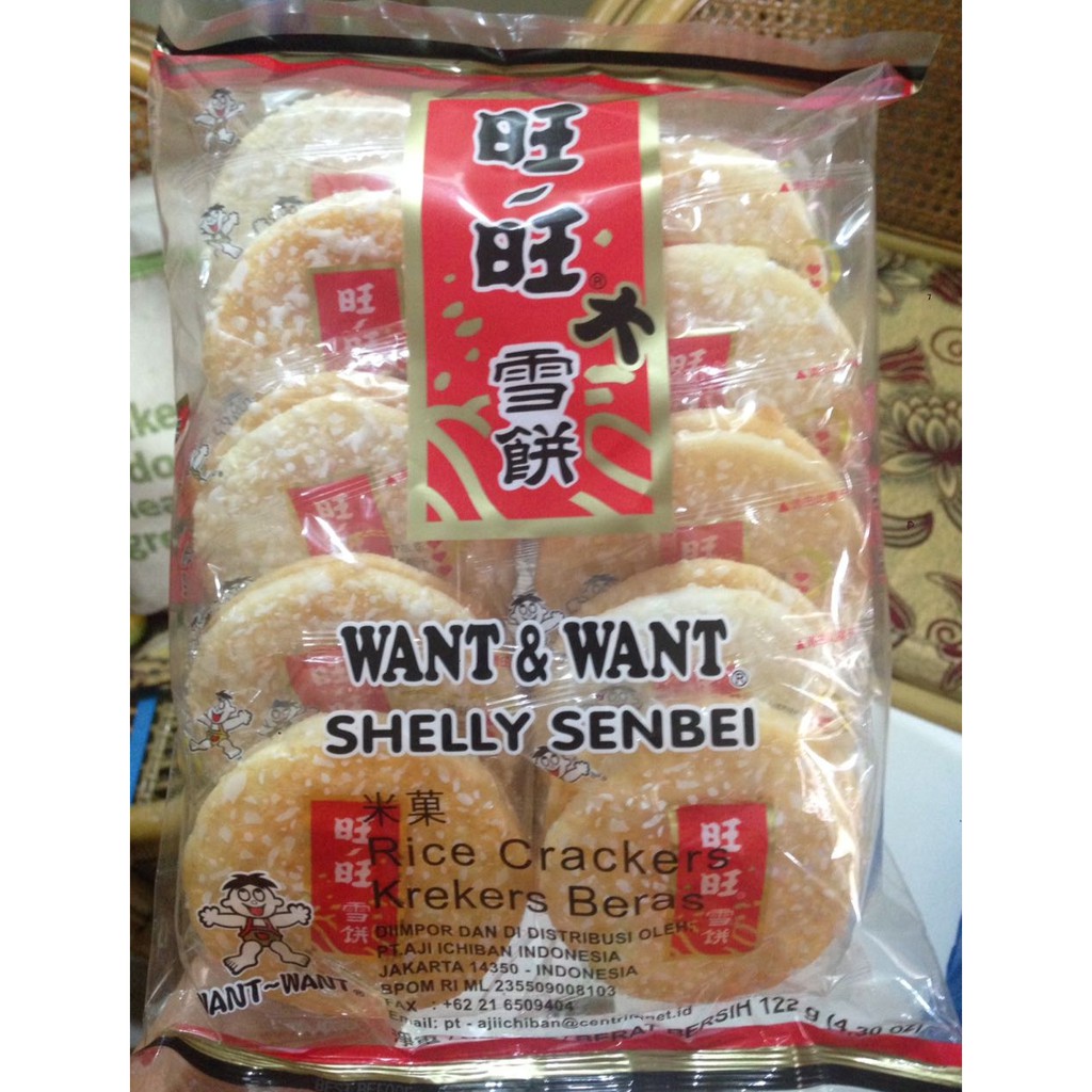Jual Want - Want Rice Crackers Manis 96 Gr Want & Want Shelly Senbei ...