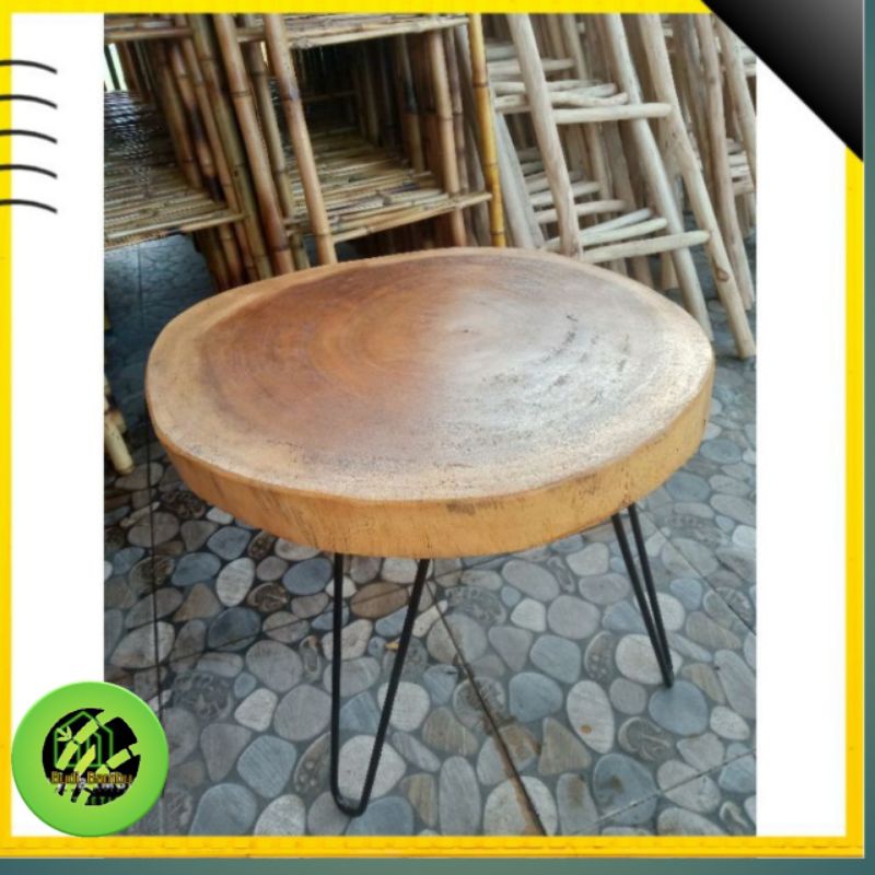 Jual Jual Furniture Meja Teras / Homedekor Meja Bulat Ruang Tamu Kayu ...