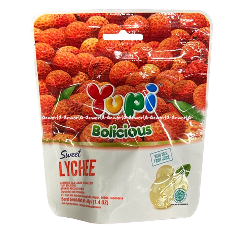 Jual Yupi Bolicious 40gr White Grape Sweet Lychee Very Strawberry ...
