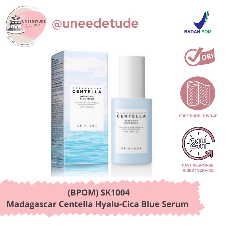 Jual (BPOM) SK1004 Madagascar Centella Hyalu-Cica Blue Serum 50ml (FREE ...