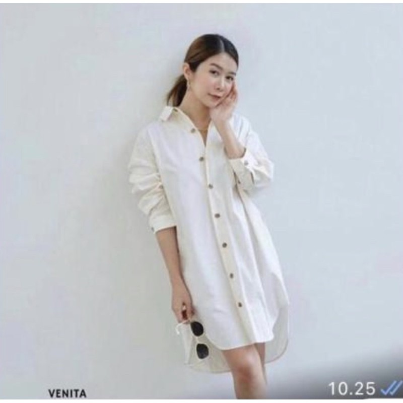 Jual Button dress (YENNY) | Shopee Indonesia