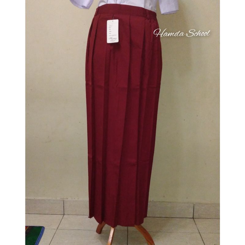 Jual Rok Rempel Panjang Sd Merah | Shopee Indonesia