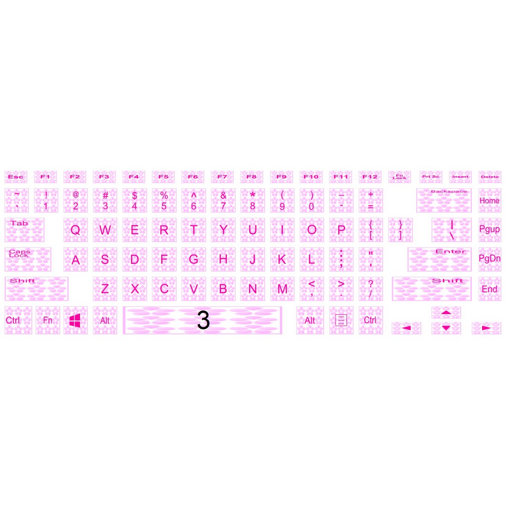 Jual Stiker Keyboard Full Keyboard English Background Bunga Biru Muda ...