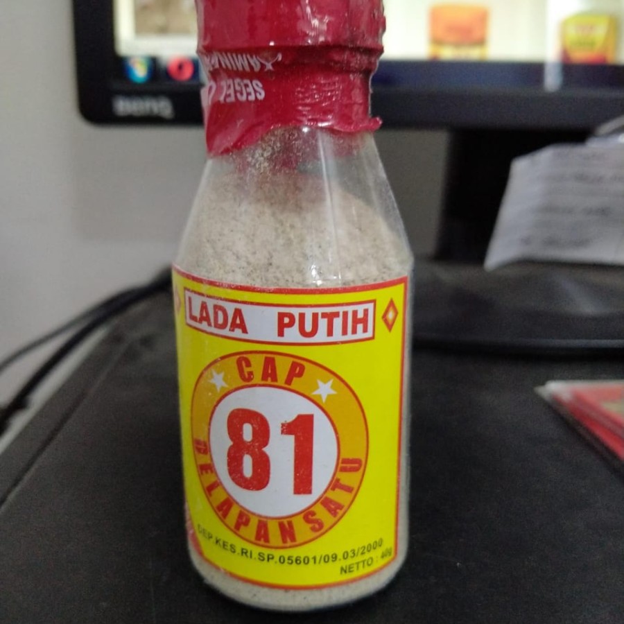 Jual Lada Putih Bubuk Botol 40gr Cap 81 / Bubuk Lada Putih Botol ...