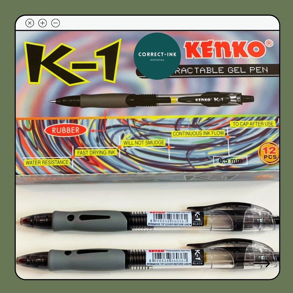 Jual Kenko Gel Pen Pulpen Warna Color K1 / PULPEN KENKO GEL | Shopee ...