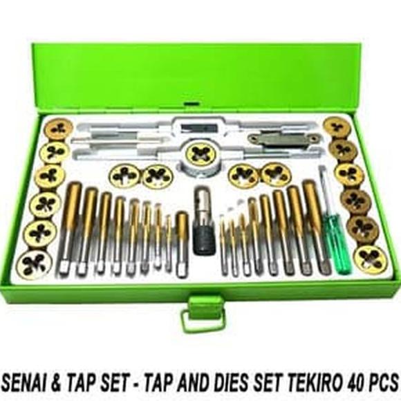 Jual Mata Tap Dan Senai Set 40 Pcs Tekiro - Tap And Dies Set 40 Pcs ...