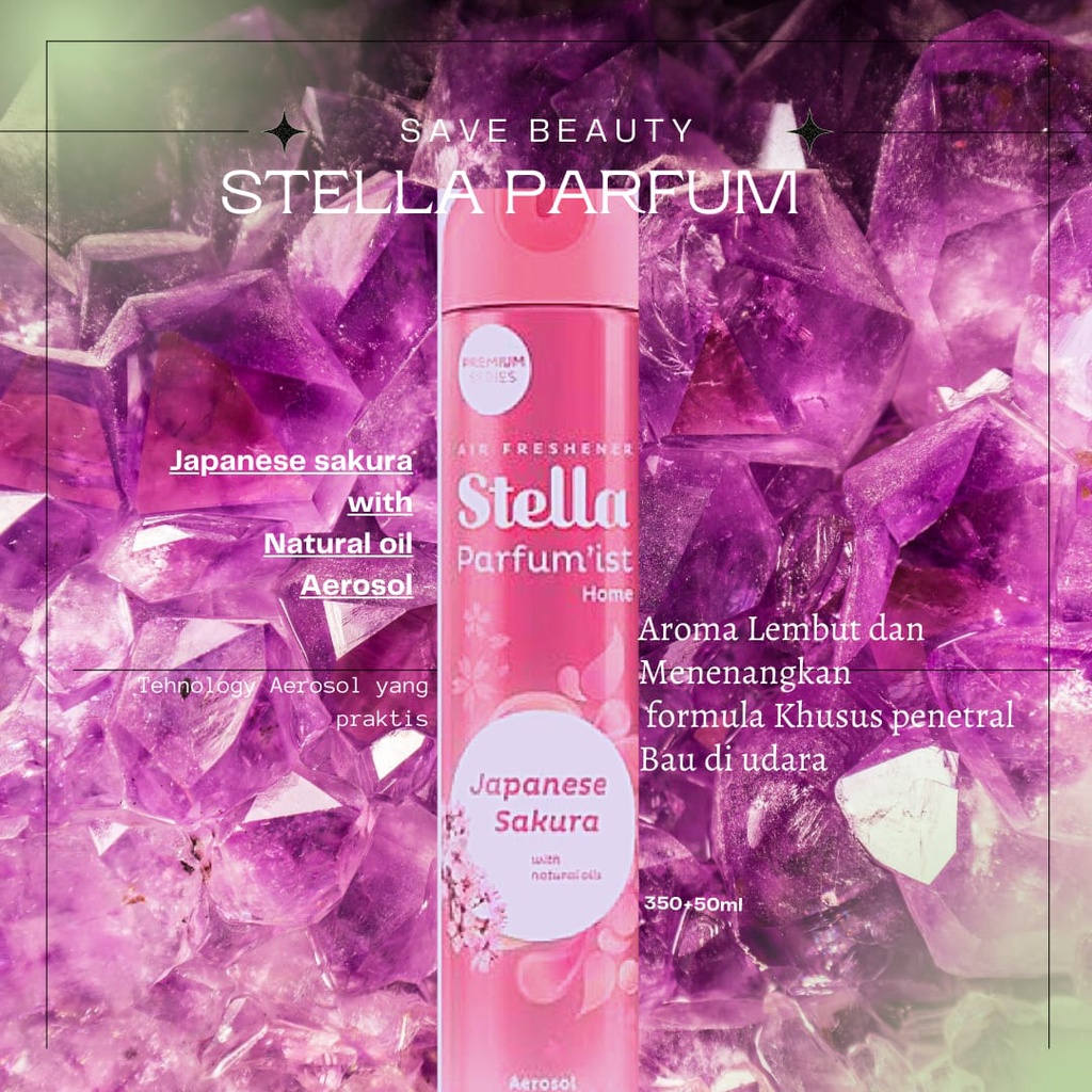 Jual Stella Aerosol Pengharum parfum Ruangan Semprot Japanese Sakura ...