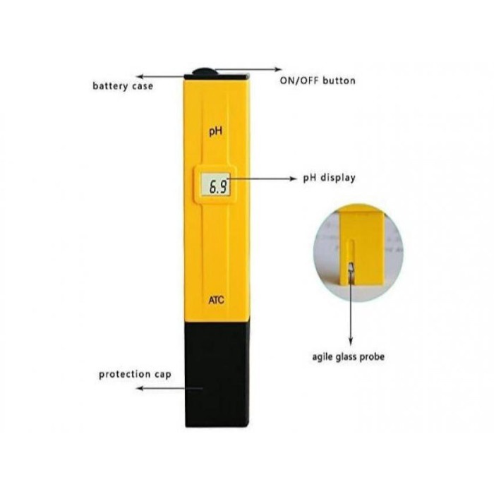 Jual PH Meter PH Digital Tester PH Ukur Alat Pengukur Keasaman Cairan ...
