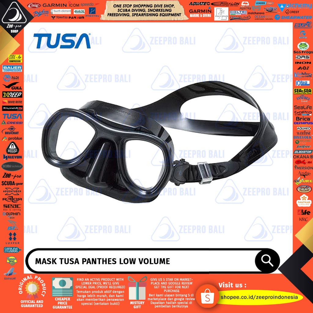 Jual Mask Low Volume Tusa Panthes Masker Freedive Spearfishing Tembak ...