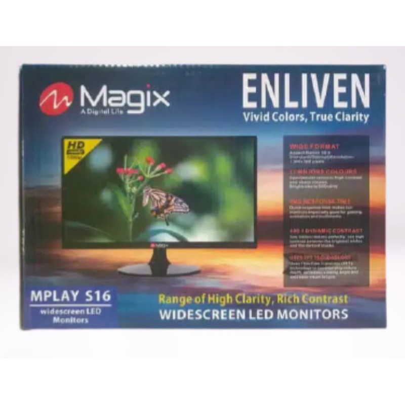 Jual LED MONITOR MAGIX 15.6 INCI HDMI, MONITOR LED 16 INCI MAGIX ...