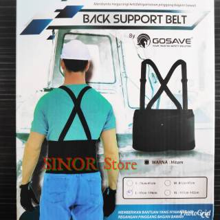 Jual ORIGINAL back Support Belt Safety Belt GOSAVE Sabuk Penyangga Punggung dan Penahan Perut ...