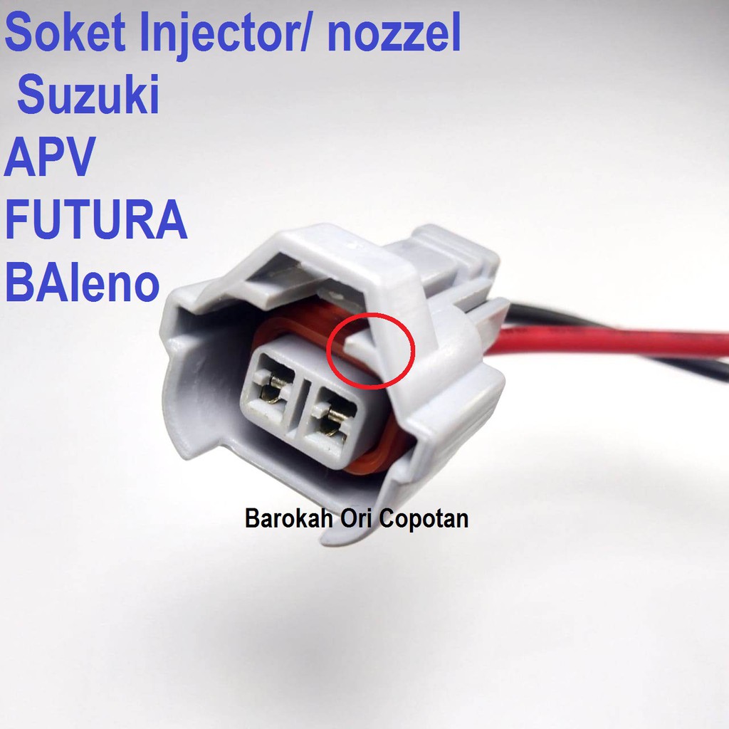 Jual soket injector SUZUKI APV CARRY 1.5 Baleno esteem conector socket ...