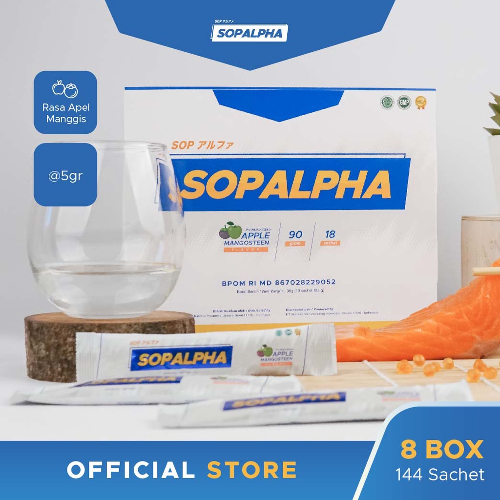 Jual SOPALPHA - Rasa Apel Manggis 8 Box | Shopee Indonesia