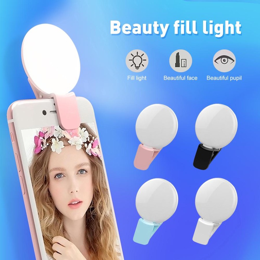 Jual Ring Light Clamp Portable Ringlight Jepit Handphone Smartphone ...