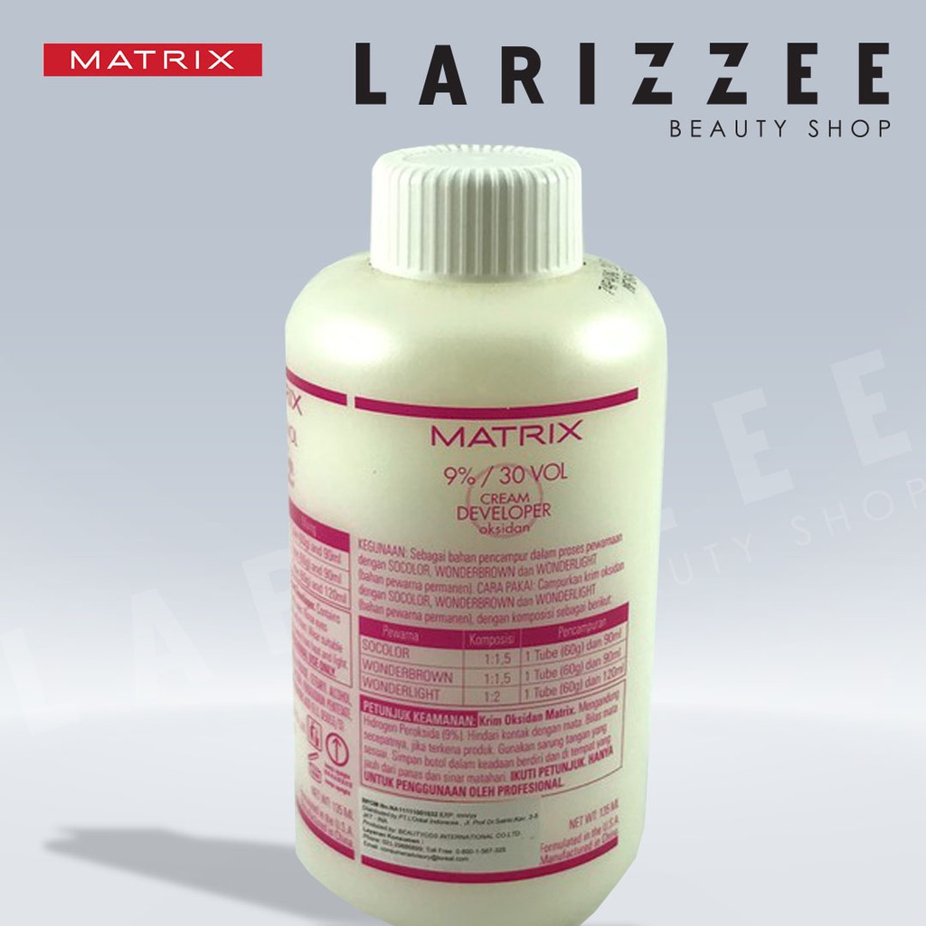 Jual MATRIX CREAM DEVELOPER 135ML # 30VOL - 9% | Shopee Indonesia