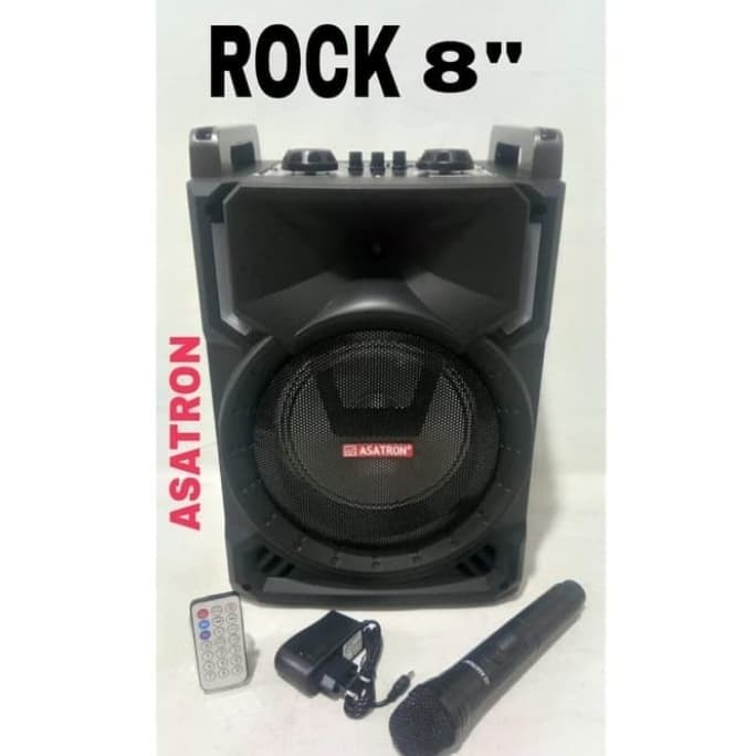 Jual Speaker Asatron Rock 8inch | Shopee Indonesia