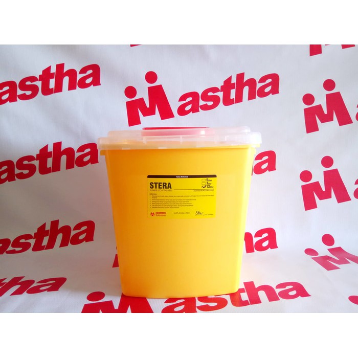 Jual Sharp Container STERA Tempat Sampah Medis Limbah Medis / Jarum ...