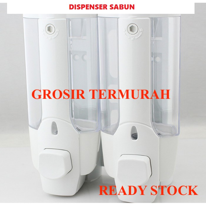 Jual Dispenser Sabun Cair isi 350 ml Double Dispenser | Shopee Indonesia