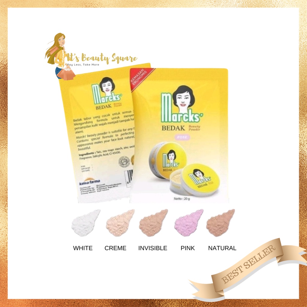 Jual Marck's Marcks Active Bedak Tabur Beauty Powder Sachet 20gr ...