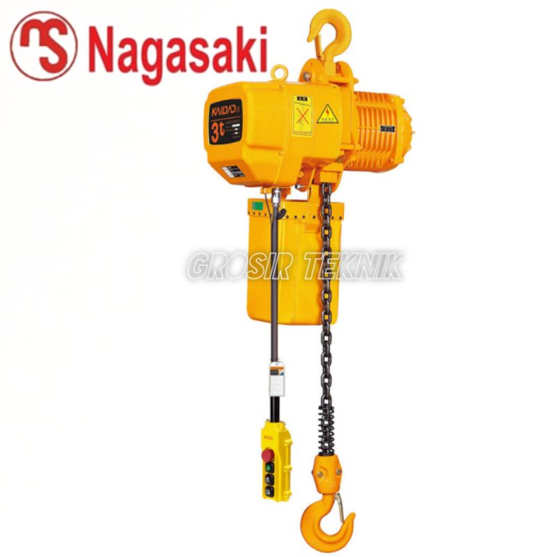 Jual Electric Chain Hoist 3 Ton 12 Meter 380V 3 phase Nagasaki Japan ...