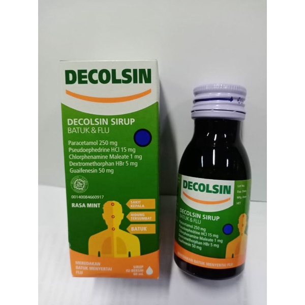 Jual Decolsin Batuk & Flu Syrup 60ml | Shopee Indonesia