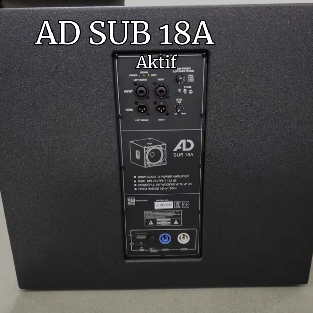 Jual Speaker AD subwoofer 18inch aktif Original | Shopee Indonesia