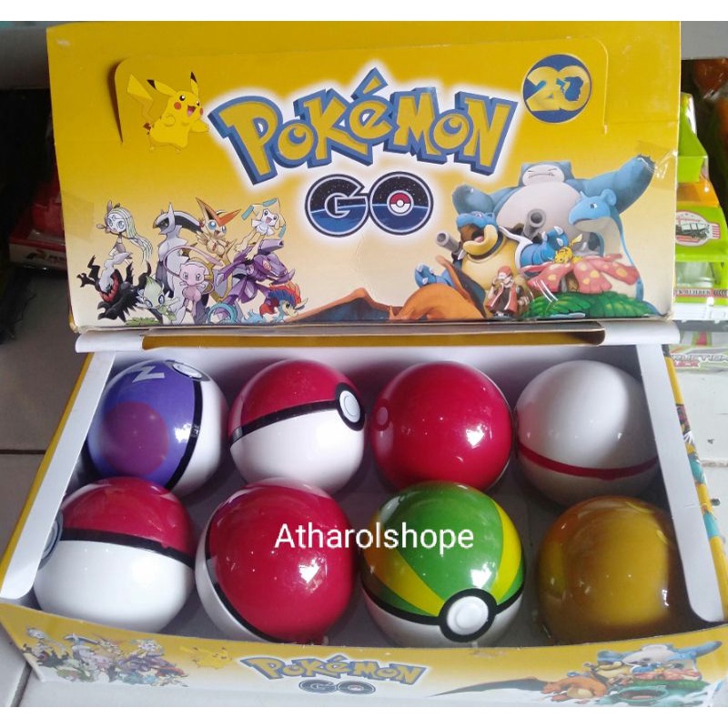 Jual Mainan Bola isi figur pokemon / pokeball /craft /tas pokemon ...