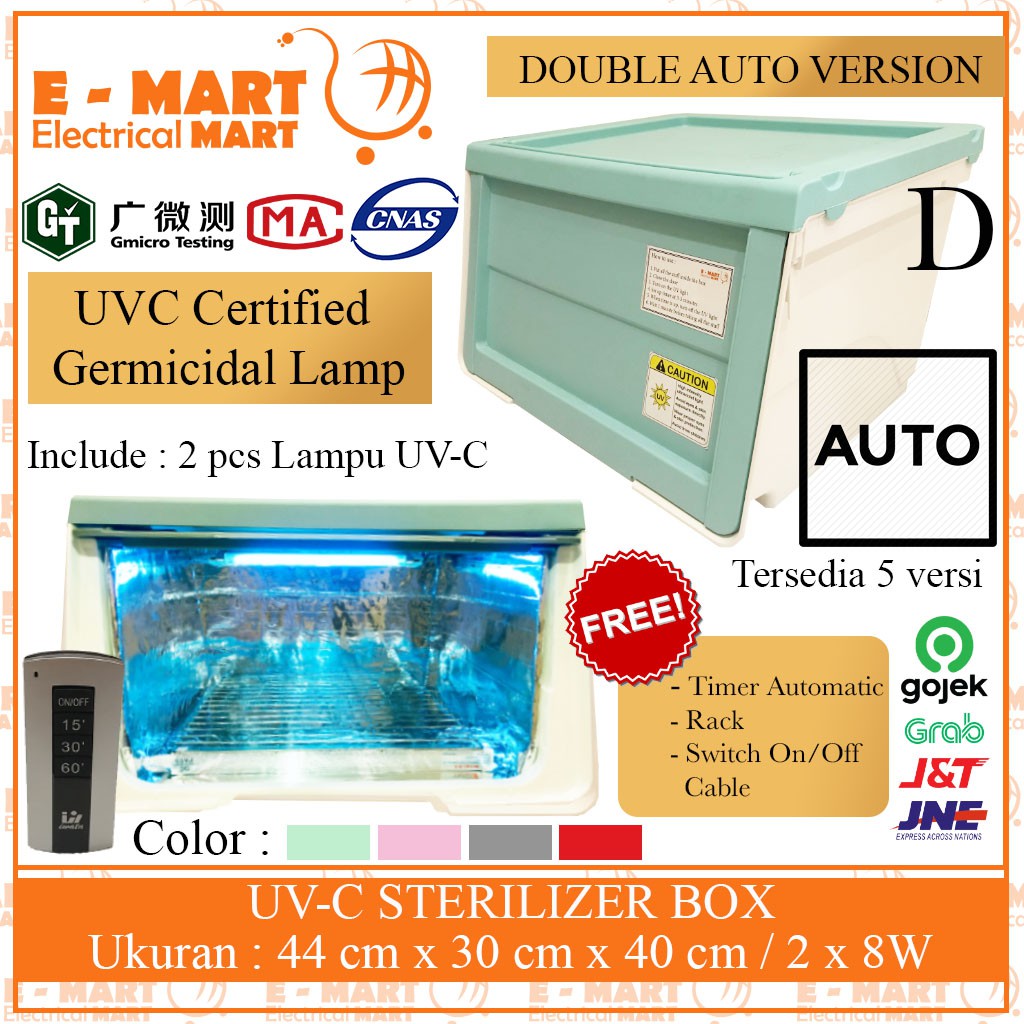 Jual PROMO Box Sterilisasi dengan UVC Lamp / Sterilizer Box UVC / Anti ...