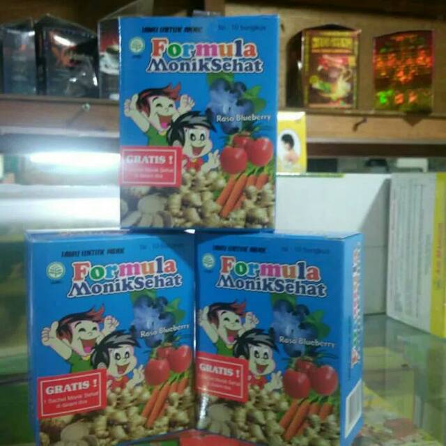 Jual Jamu anak monik sehat rasa blubery | Shopee Indonesia