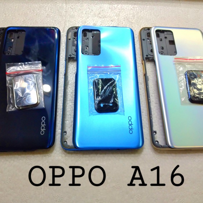 Jual Back Casing Kesing Housing Fullset Bezel Oppo A16 | Shopee Indonesia