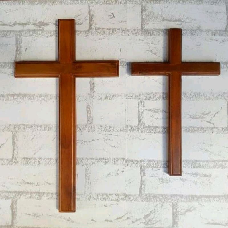 Jual salib dinding polos / salib dinding gantung | Shopee Indonesia