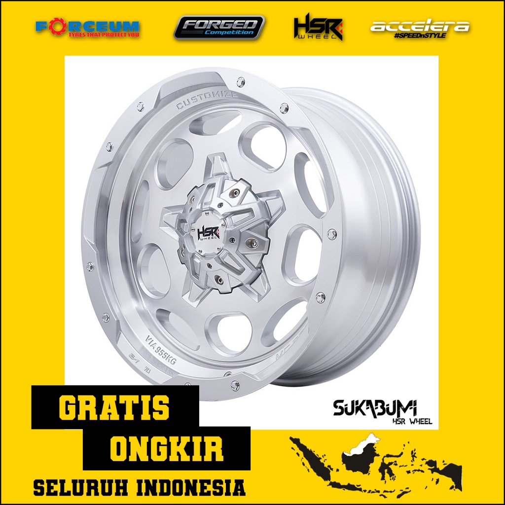 Jual Velg Ring 20 Warna Krum Silver HSR PCD 6x139,7 Lebar 9 OffRoad Cianjur | Shopee Indonesia