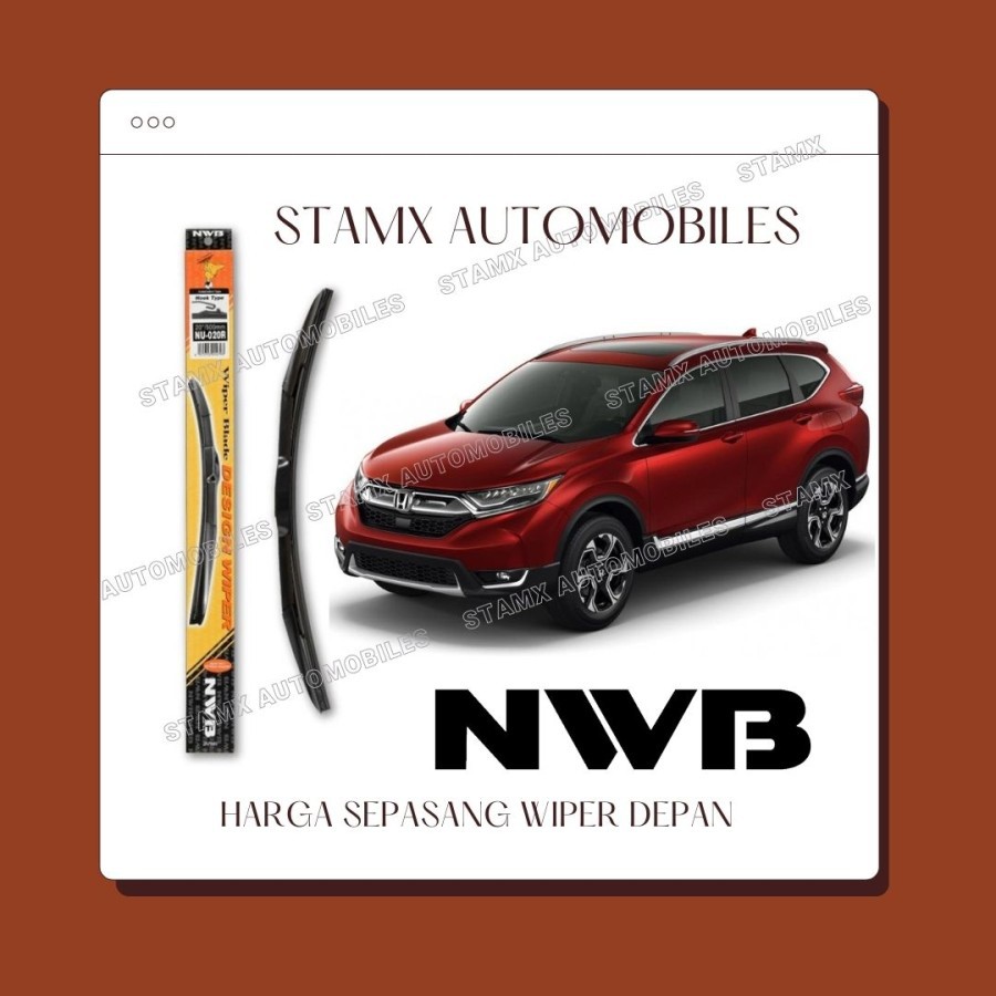 Jual Wiper depan All New CRV Turbo Gen 5 tahun 2017-2022 uk. 26 & 16 ORIGINAL ASLI ORI merk NWB ...