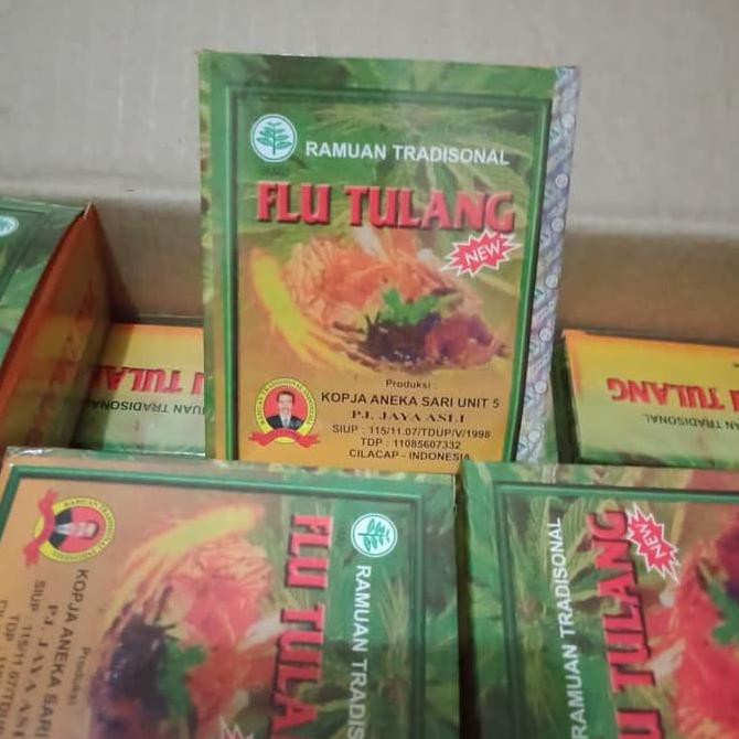 Jual FLU TULANG jamu isi 10 Sachet Ramuan Tradisional BERKHASIAT ...
