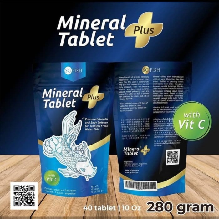 Jual SG Fish Mineral tablet plus Garam Ikan | Shopee Indonesia
