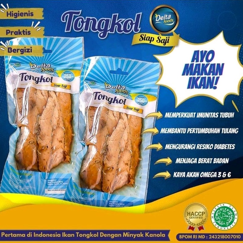 Jual IKAN TONGKOL SIAP SAJI | DELTA FOODS TONGKOL 250GR | BEBAS DURI ...