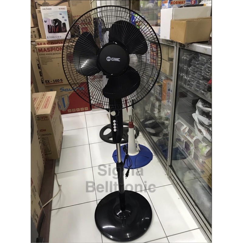 Jual Kipas angin berdiri 16 inch GMC 359 Stand fan kaki kokoh kuat ada pemberat ada timer ...
