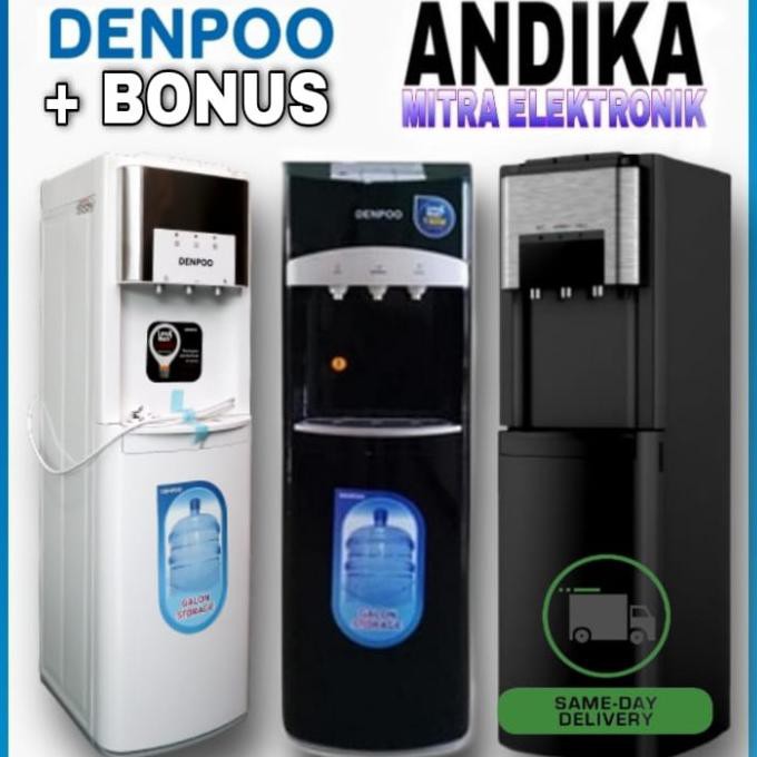 Jual Promo Dispenser Galon Bawah Pipa & Tangki Stainless Denpoo - Hitam ...