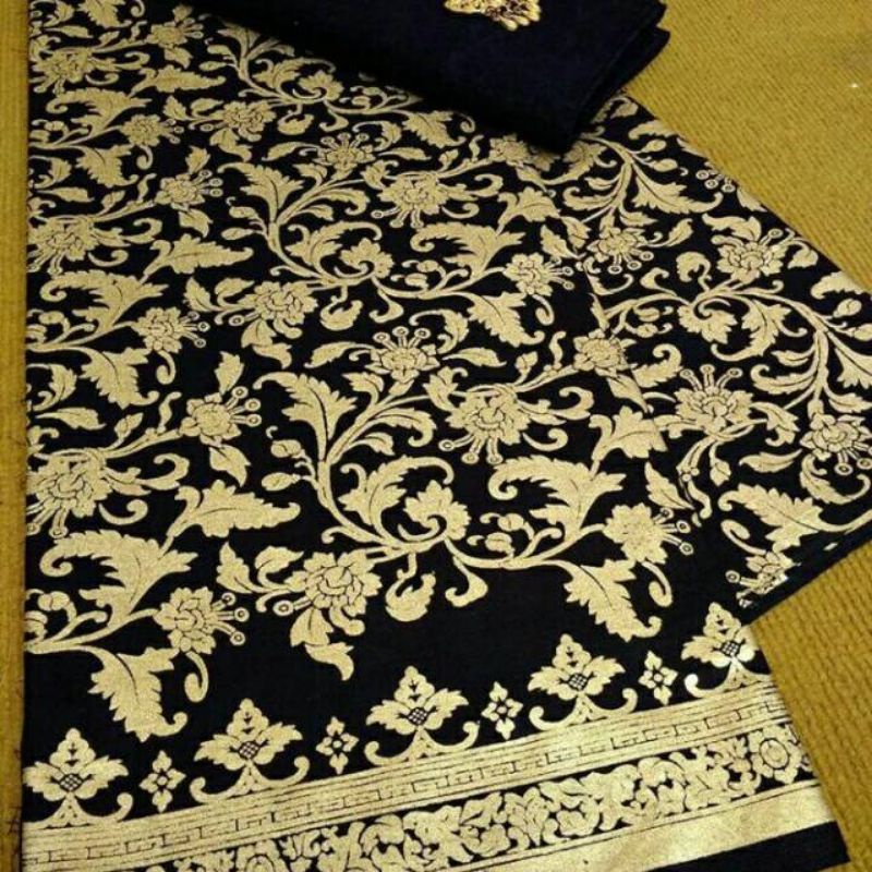Jual Kain batik prada songket / Batik premium tebal ori | Shopee Indonesia