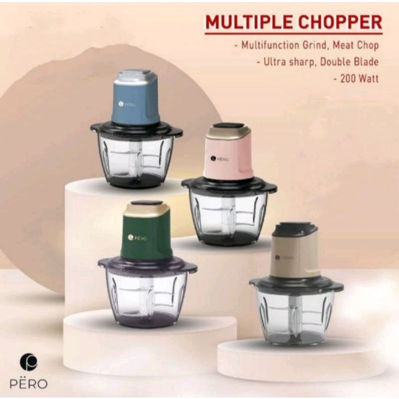 Jual PERO CHOPPER / FOOD PROCESSOR 200WATT | Shopee Indonesia