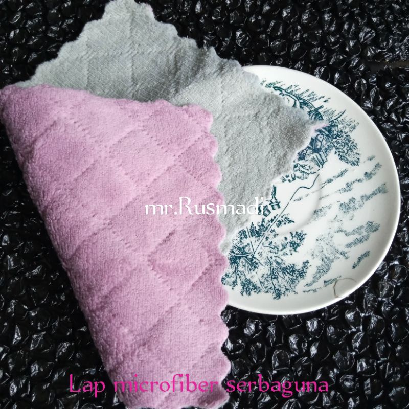 Jual LAP MICROFIBER SERBAGUNA/LAP PIRING TEBAL LEMBUT/LAP BLUDRU PIRING ...
