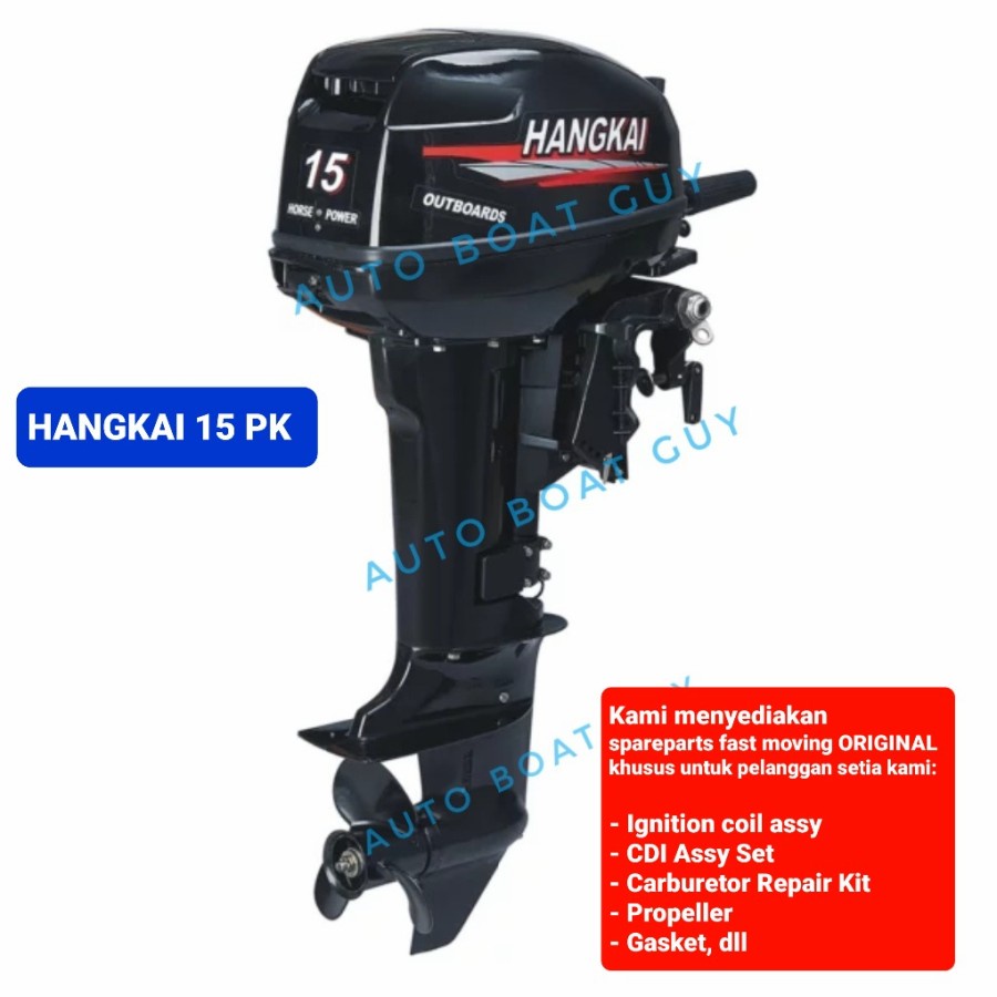 Jual Mesin Tempel Outboard Perahu Hangkai 15 PK HP Kompatibel Yamaha Parsun | Shopee Indonesia