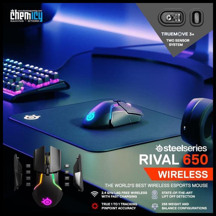 Jual Steelseries Rival 650 Quantum Wireless Gaming Mouse | Shopee Indonesia